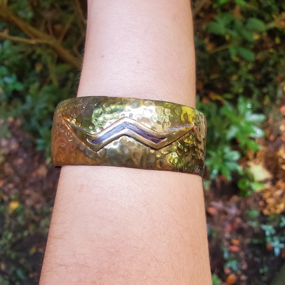 Jewelry | Rare Vintage Designer Celia Andrea Harms Brass Lightning Bolt ...